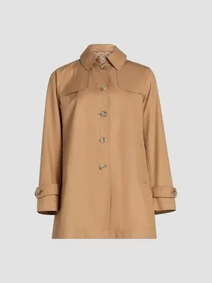 Herno Logo-trim Short Trench Coat