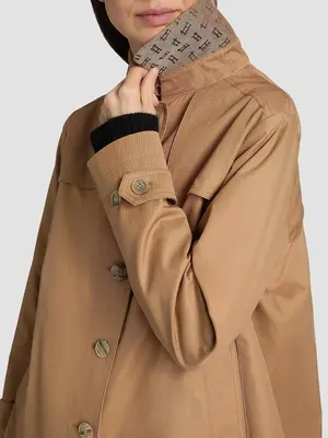 Herno Logo-trim Short Trench Coat