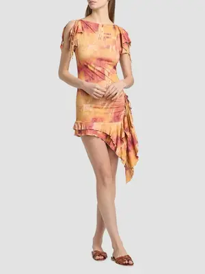 Isabel Marant Étoile Janick Printed Asymmetric Minidress