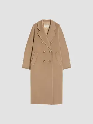 Max Mara 101801 Icon Madame Wool Cashmere Double-breasted Coat - Camel