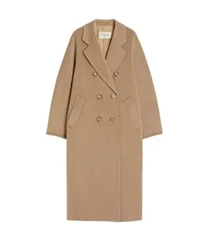 Max Mara 101801 Icon Madame Wool Cashmere Double-breasted Coat - Camel