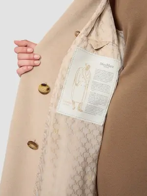 Max Mara Icon Madame Wool Cashmere Double-breasted Coat - Sand