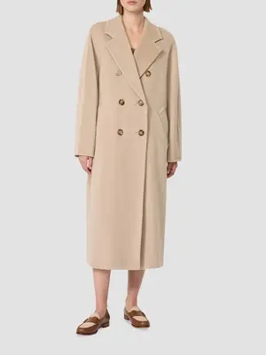 Max Mara Icon Madame Wool Cashmere Double-breasted Coat - Sand