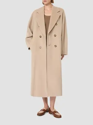Max Mara Icon Madame Wool Cashmere Double-breasted Coat - Sand