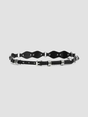 Isabel Marant Étoile Bolton Leather Belt - Black
