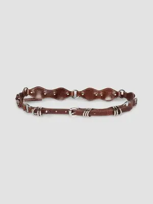 Isabel Marant Étoile Bolton Leather Belt Chocolate