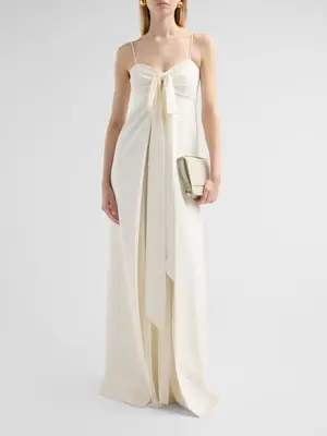 Cinq À Sept Amberly Bow Gown