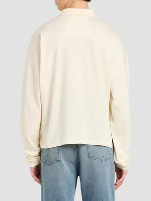 Rhude Fontaine Oversized Long-sleeve Polo Shirt