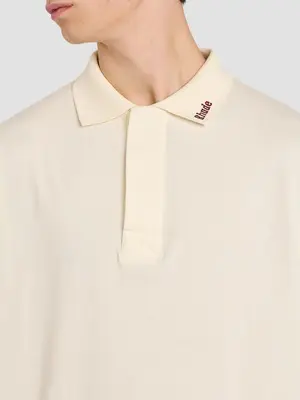 Rhude Fontaine Oversized Long-sleeve Polo Shirt