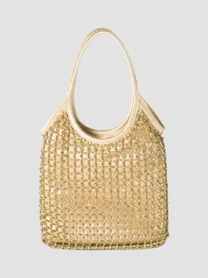 Miu Miu Ivy Beaded Duchesse Shoulder Bag
