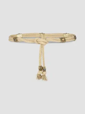 Isabel Marant Étoile Aleea Cotton-blend Cord Belt - Khaki