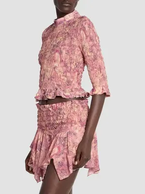 Isabel Marant Étoile Carola Floral Silk Blouse