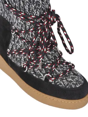 Isabel Marant Étoile Nowles 40mm Shearling-lined Wool Platform Boots