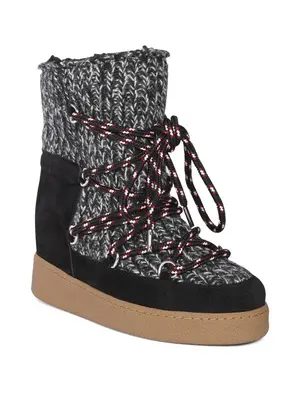 Isabel Marant Étoile Nowles 40mm Shearling-lined Wool Platform Boots