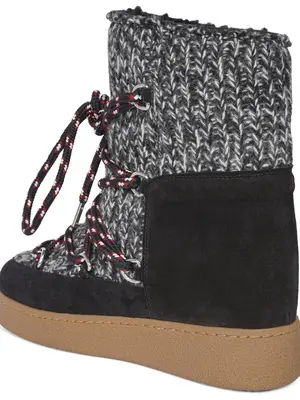 Isabel Marant Étoile Nowles 40mm Shearling-lined Wool Platform Boots