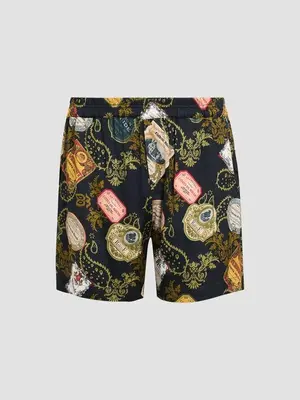 Rhude Vin Bandana Print Pj Shorts - Black Multi