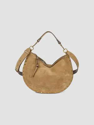 Isabel Marant Étoile Oskan Soft Zipped Suede Shoulder Bag