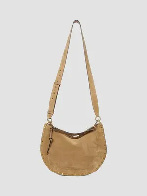 Isabel Marant Étoile Oskan Soft Zipped Suede Shoulder Bag