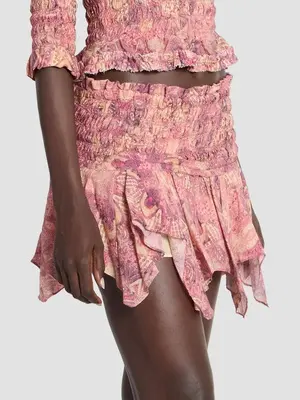 Isabel Marant Étoile Ceiva Floral Silk Miniskirt