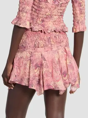 Isabel Marant Étoile Ceiva Floral Silk Miniskirt
