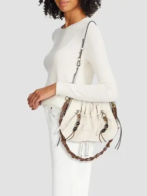 Isabel Marant Étoile Bolton Leather Shoulder Bag - Chalk