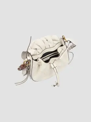 Isabel Marant Étoile Bolton Leather Shoulder Bag - Chalk
