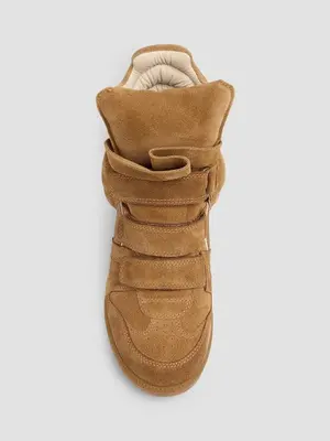 Isabel Marant Étoile Bekett High-tope Suede Wedge Sneakers