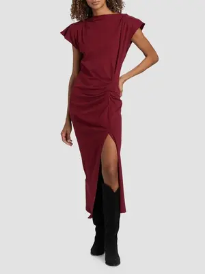 Isabel Marant Étoile Nadela Cotton Draped Midi-dress