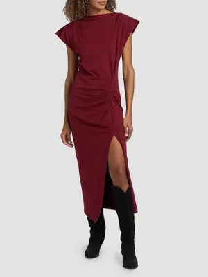 Isabel Marant Étoile Nadela Cotton Draped Midi-dress