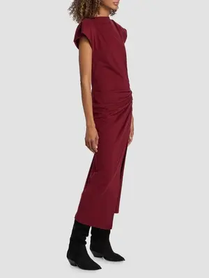 Isabel Marant Étoile Nadela Cotton Draped Midi-dress