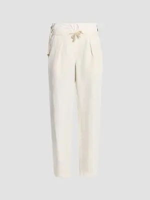 Isabel Marant Étoile Sharon Linen-silk Tapered Pants