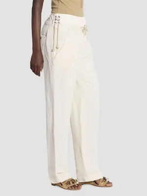 Isabel Marant Étoile Sharon Linen-silk Tapered Pants
