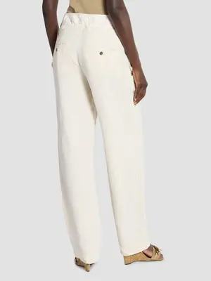 Isabel Marant Étoile Sharon Linen-silk Tapered Pants