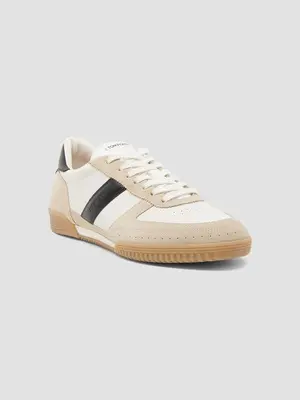 TOM FORD Terence Striped Leather Low-top Sneakers