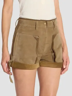 Isabel Marant Étoile Marline Suede Utility Shorts - Bronze