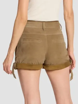Isabel Marant Étoile Marline Suede Utility Shorts - Bronze