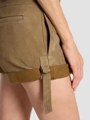 Isabel Marant Étoile Marline Suede Utility Shorts - Bronze