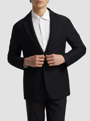 Giorgio Armani Single-breasted Stretch-nylon Jacket