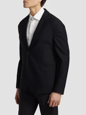 Giorgio Armani Single-breasted Stretch-nylon Jacket