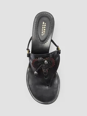 Isabel Marant Étoile Ekyne 50mm Leather Kitten-heel Mules
