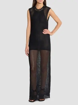 Isabel Marant Étoile Metaya Cotton-blend Mesh Maxi Dress