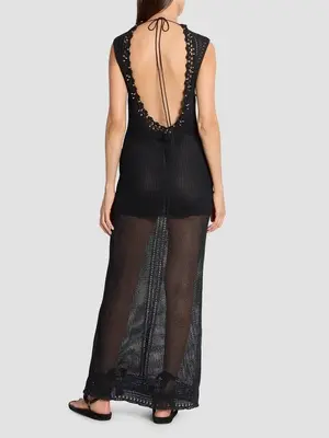 Isabel Marant Étoile Metaya Cotton-blend Mesh Maxi Dress