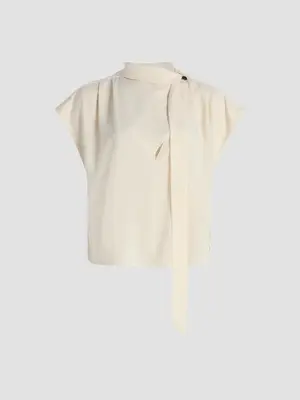 Isabel Marant Étoile Selene Scarf Woven Top - Ecru