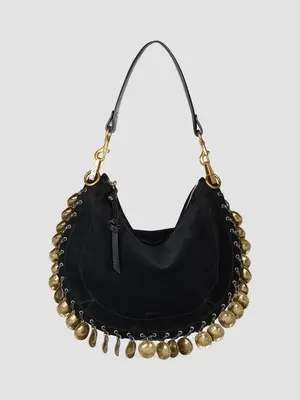 Isabel Marant Étoile Oskan Soft Suede Zip Shoulder Bag