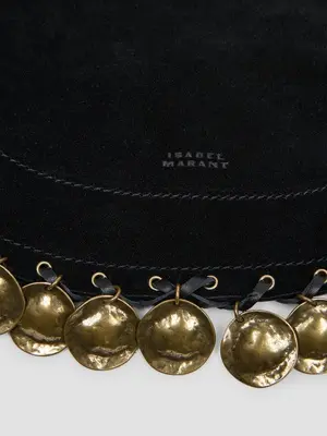 Isabel Marant Étoile Oskan Soft Suede Zip Shoulder Bag