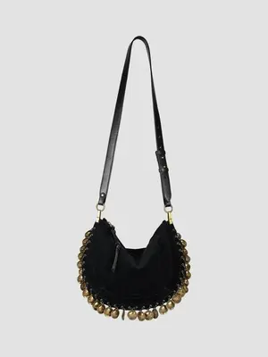 Isabel Marant Étoile Oskan Soft Suede Zip Shoulder Bag