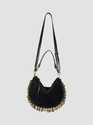 Isabel Marant Étoile Oskan Soft Suede Zip Shoulder Bag