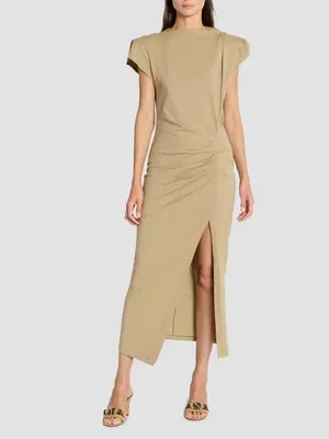Isabel Marant Étoile Nadela Cap-sleeve Cotton Midi-dress