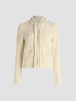 Isabel Marant Étoile Hortense Quilted Wool-alpaca Cardigan - Ecru