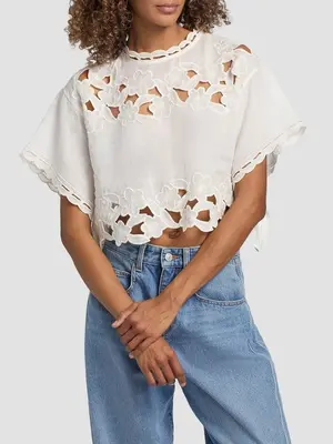 Isabel Marant Étoile Relda Embroidered Top